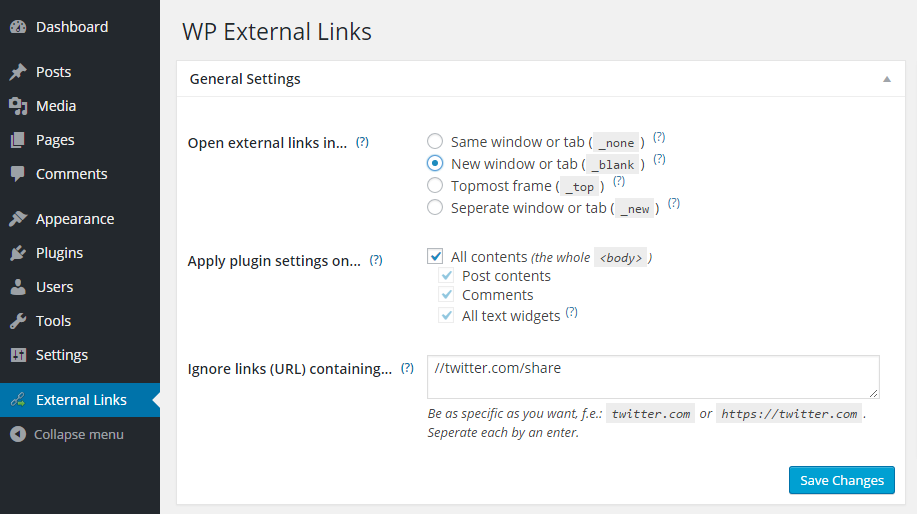 How to Open Links in a New Window or Tab in Multiple CMSes